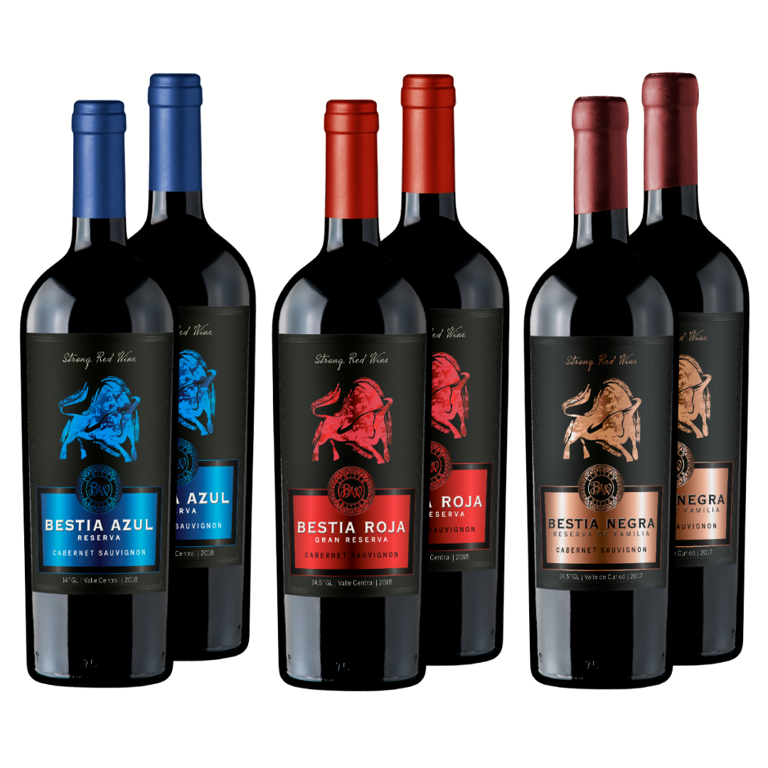 Pack Mix Bestias Wines | Cepas Tintas | Caja 6 Botellas 750 cc – VentaVinos